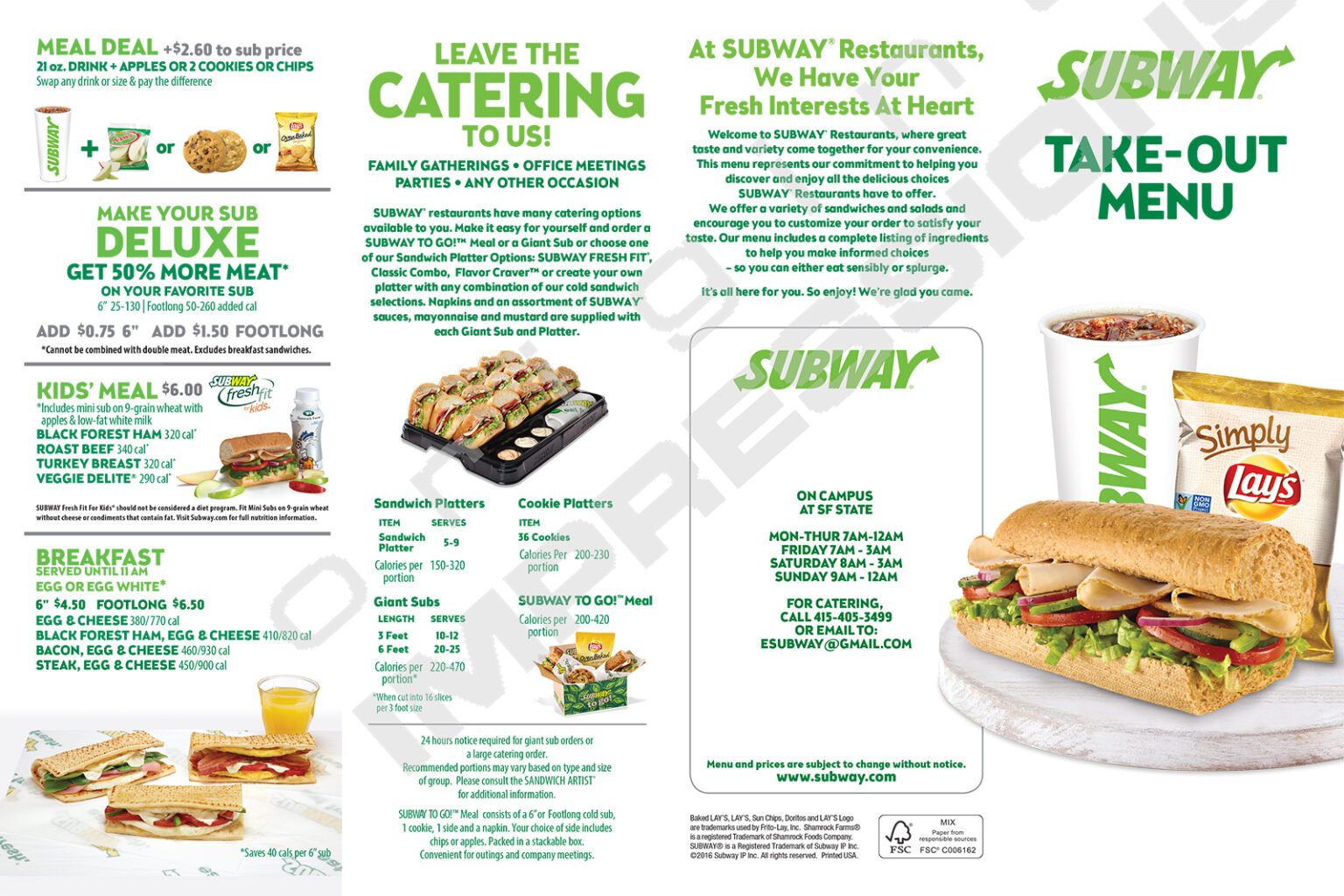 Printable:5u4cl_Vqce0= Subway Menu With Prices - quinté du jour ...